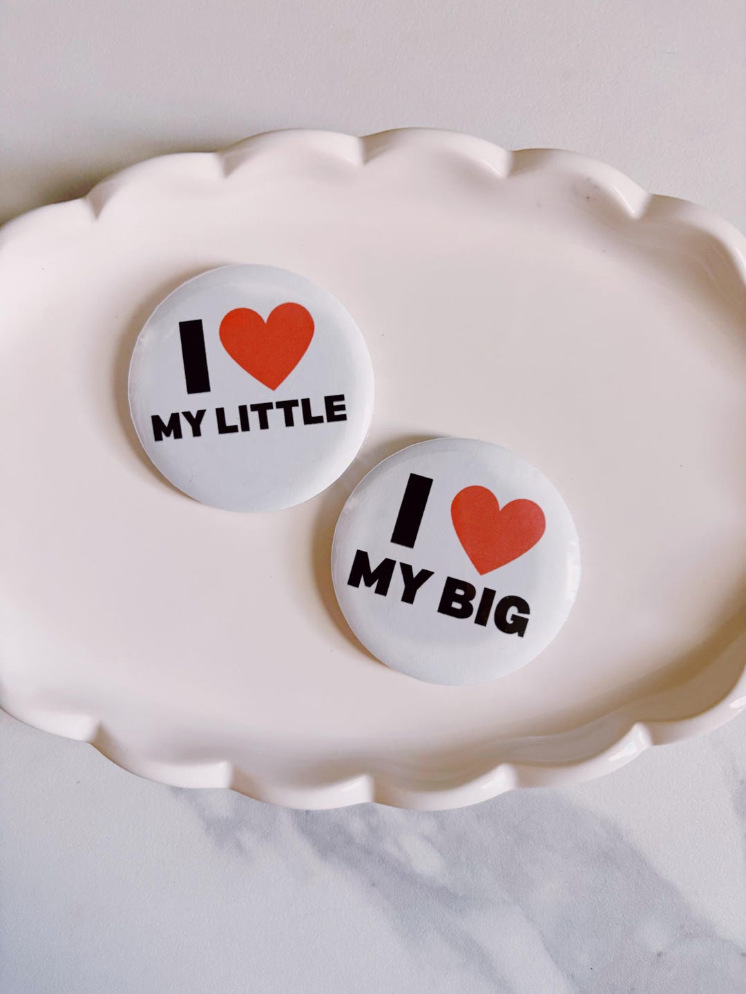 Sorority Big Little Reveal Buttons | Matching Duo Button Set - Etsy