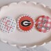 Georgia & Alabama Game Day Button Set | 3-pack College Football Pins - Etsy