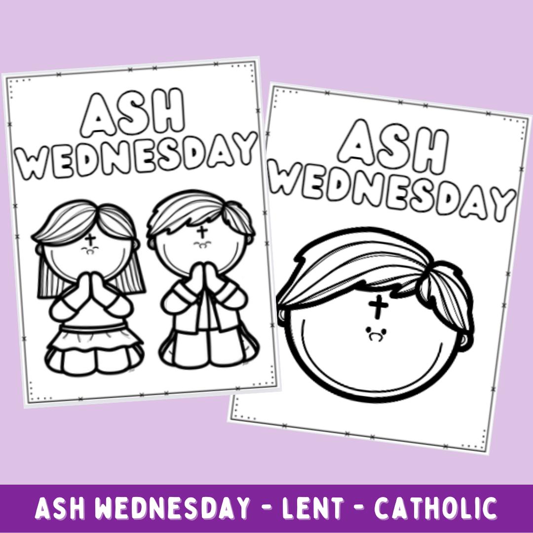 Ash Wednesday Coloring | Catholic School | Elementary Activity - Etsy