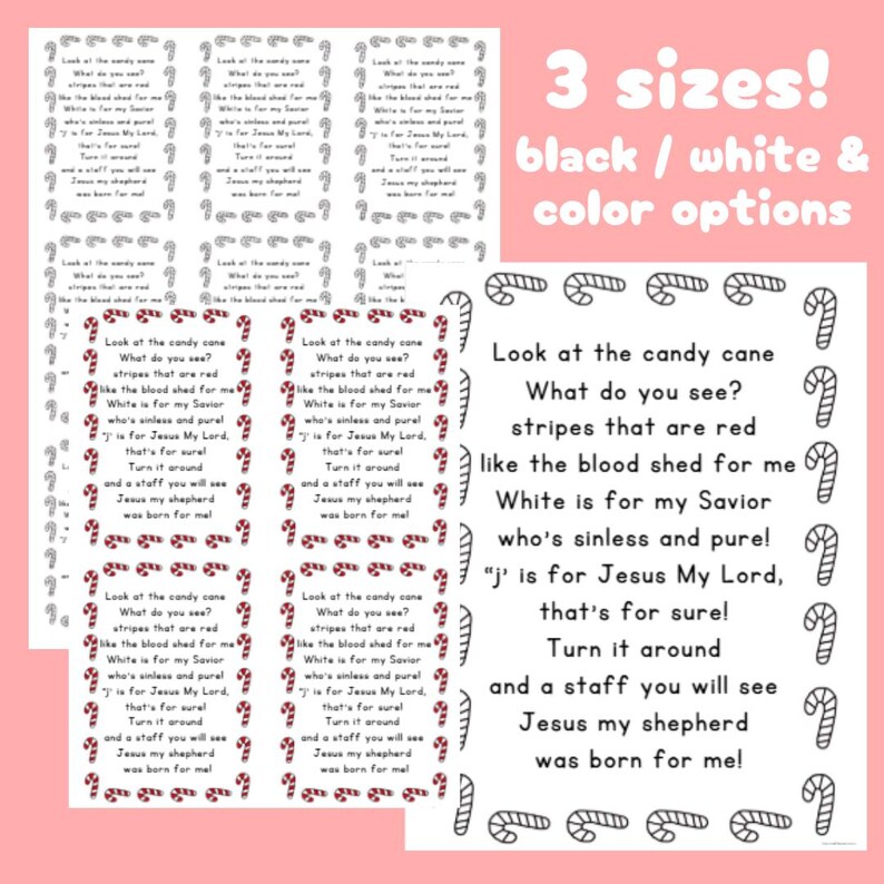 The Legend of the Candy Cane Activity / Craft / Mini Book / Coloring ...