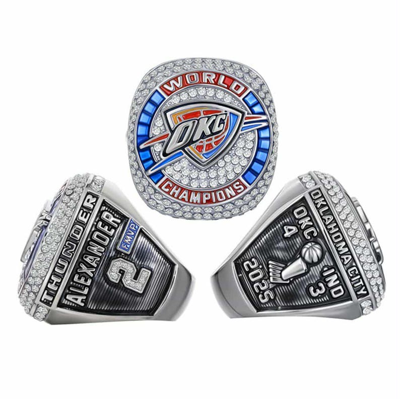 OKC Thunder 2025 Replica Championship Ring | Alexander MVP Collectible ...