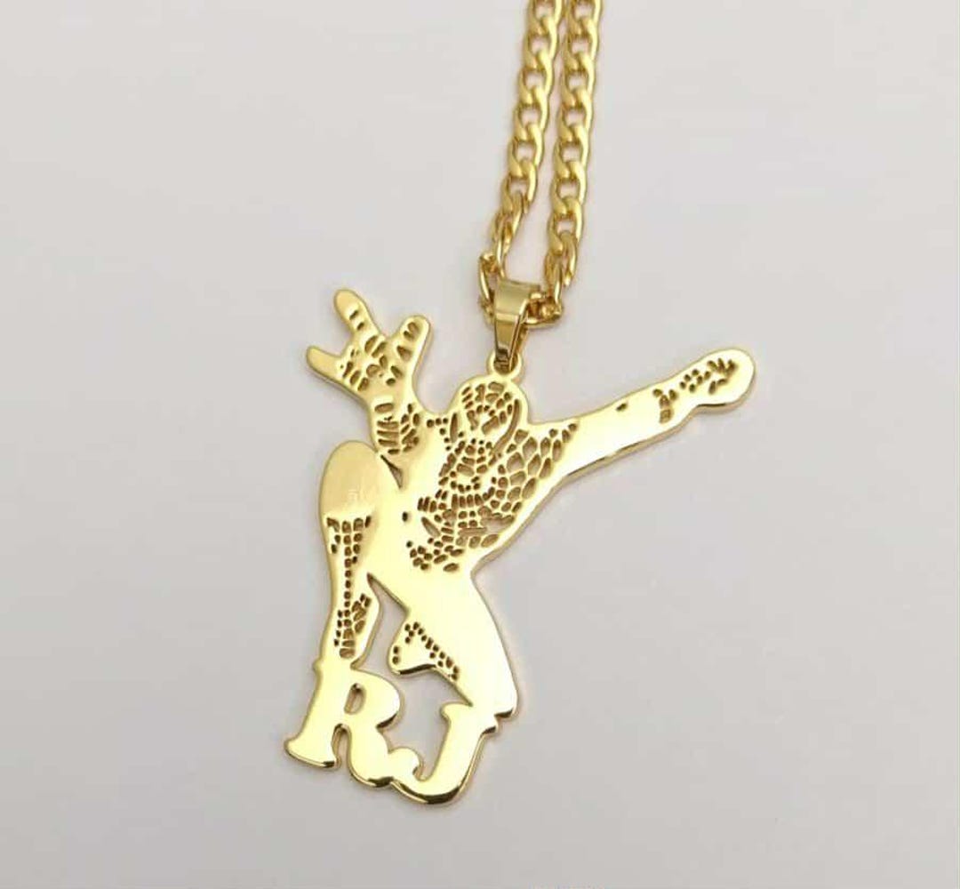 Custom Spider-man Pendant Necklace | 18k Gold Plated Stainless Steel ...