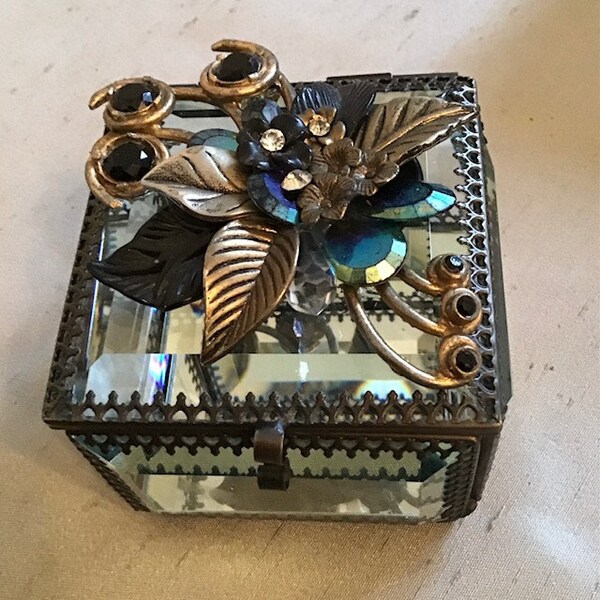 Jeweled Trinket Box - Etsy