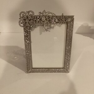 Glittering Rhinestone Frame, 5 X 7 Photo, Ornate, Hollywood Glam, Shelf ...