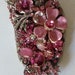 Jeweled Hand Mirror, Small Pink Jeweled Mirror, One of a Kind, Young ...