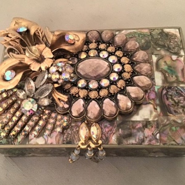 Jeweled Trinket Box - Etsy