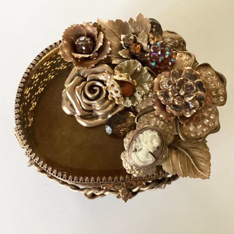 Jeweled Trinket Box - Etsy