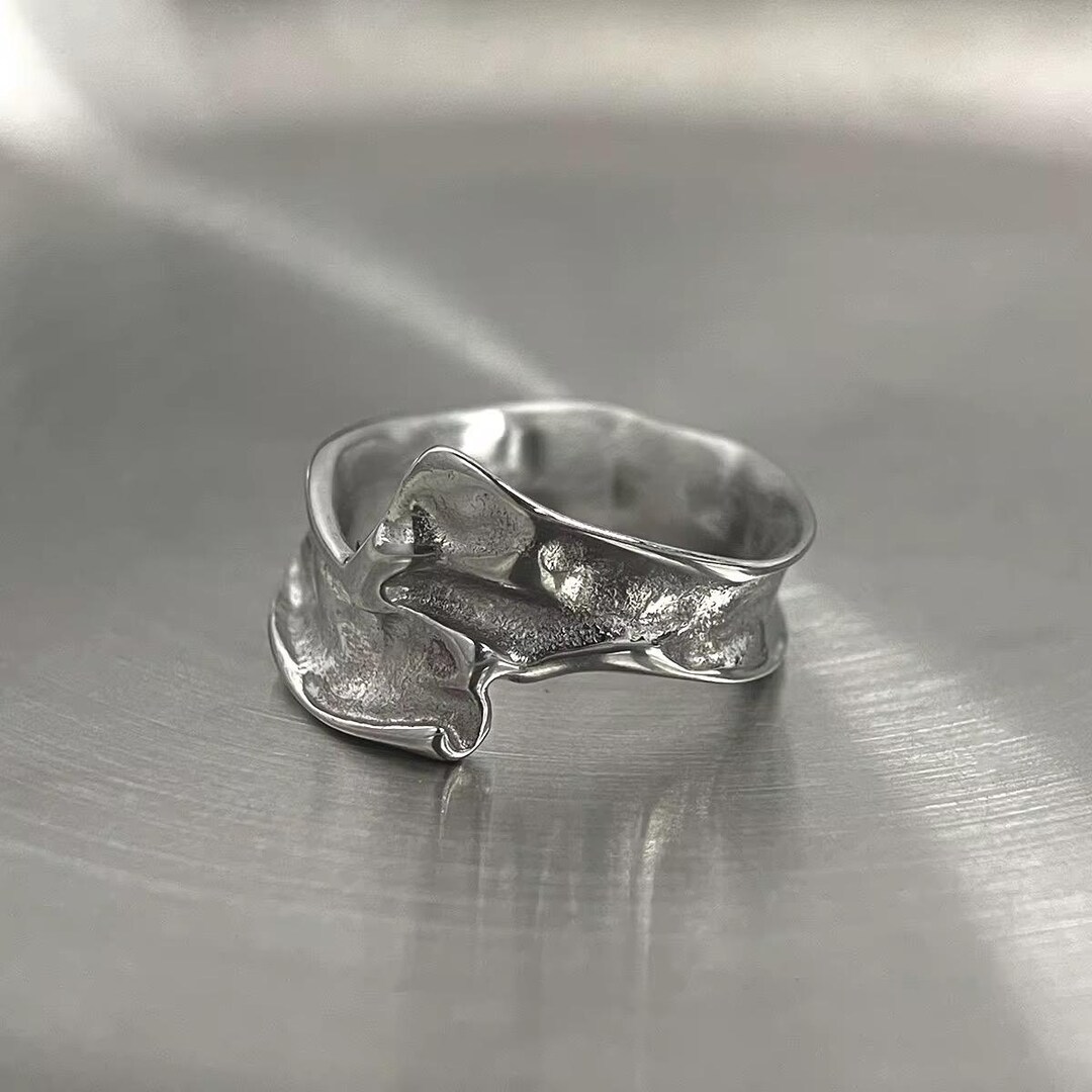 Twin Fang Stainless Steel Ring, Gothic Blade Ring, Alternative Punk ...