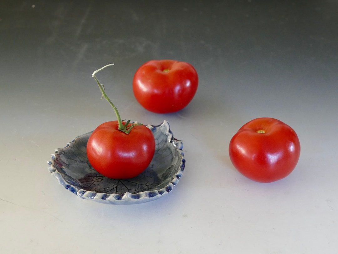 Unique Periwinkle Blue Leaf Bowls. Perfect Size for Nuts, Dips, Candy ...
