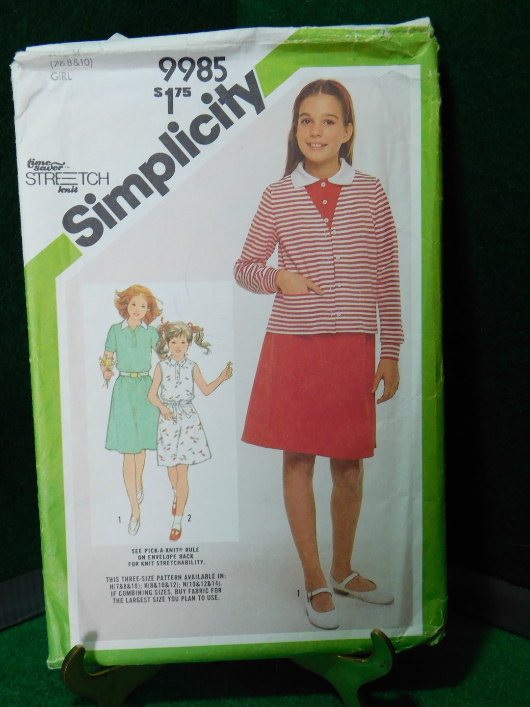 Girls Pullover Dress and Cardigan -jacket Pattern Simplicity 9985 - Etsy