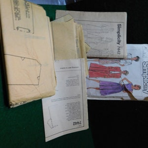 Misses Easy Sew Dress and Unlined Jacket Pattern Simplicity 7442 - Etsy