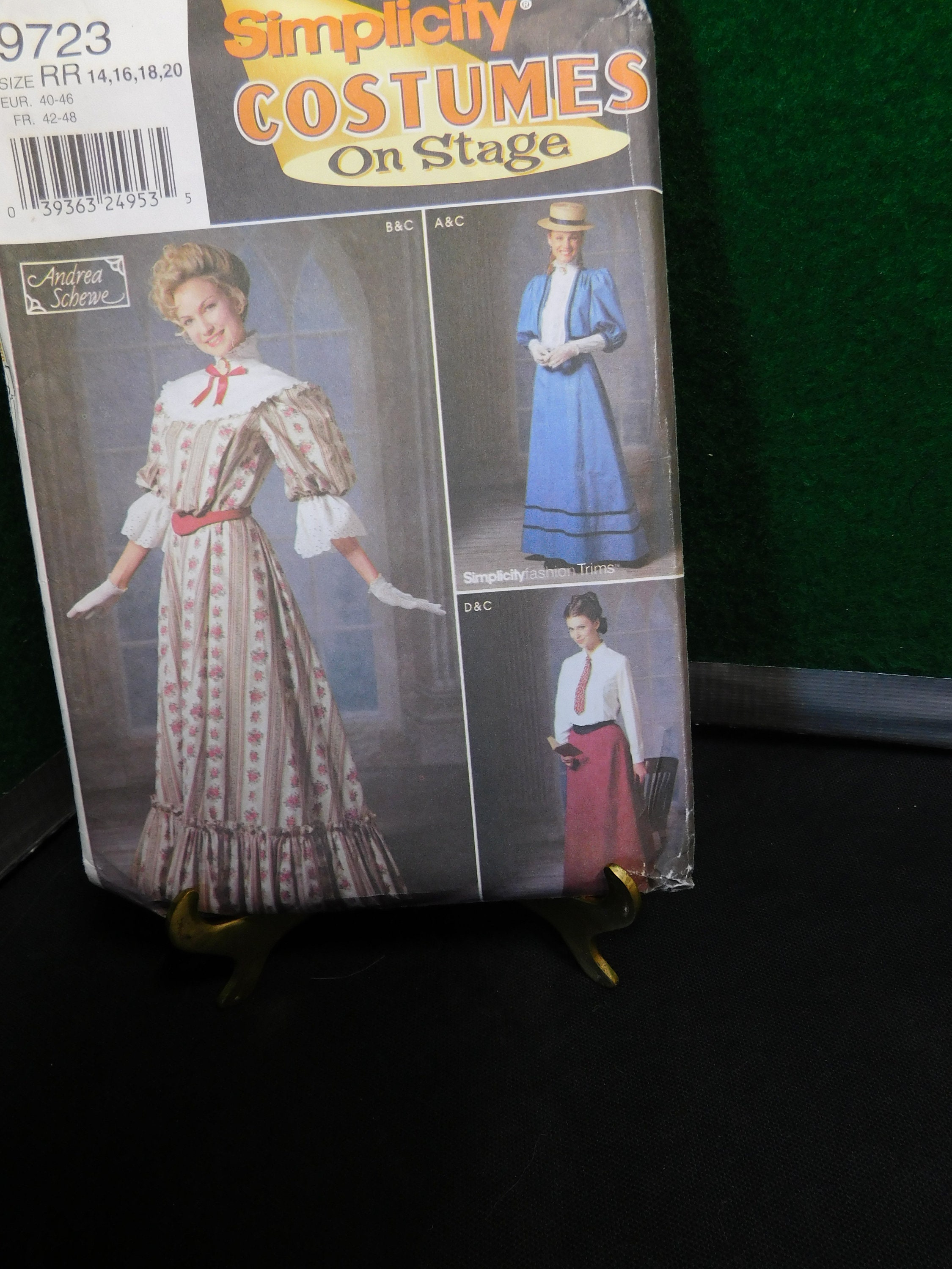 Misses Costumes Dress Pattern Simplicity 9723 Uncut - Etsy