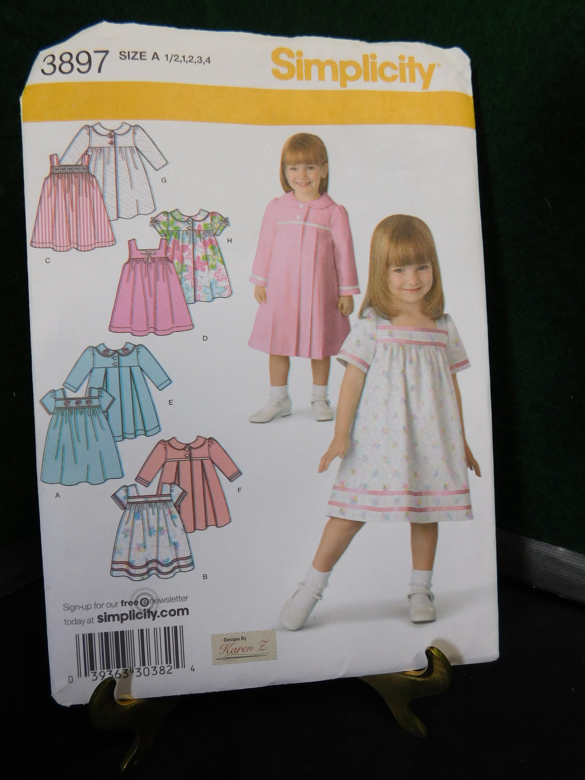 Toddlers Dress and Coat Pattern Simplicity 3897 - Etsy