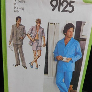 Men Pajamas Sewing Pattern Simplicity 9125 Uncut Pattern - Etsy
