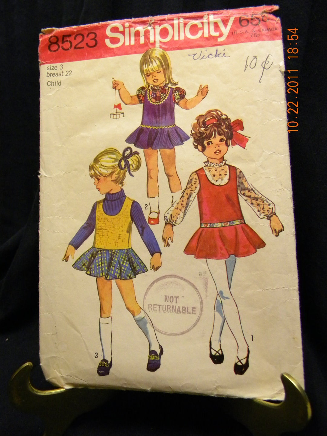 Girls Jumper and Blouse Pattern Simplicity 8523 - Etsy