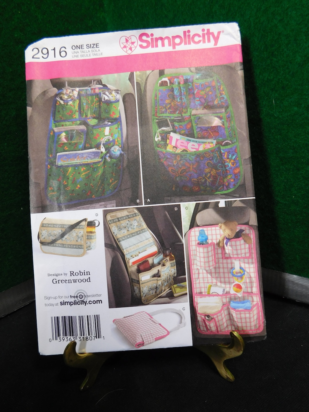 Car Organizer Pattern Simplicity 2916 - Etsy