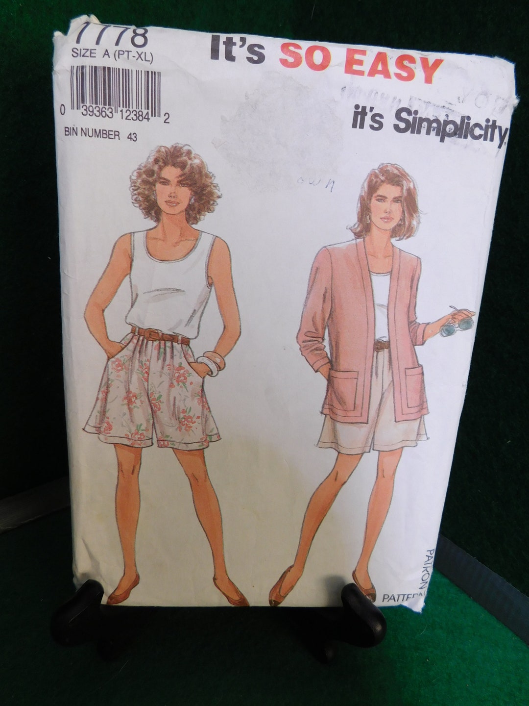 Misses Shorts Top and Unkinked Jacket Pattern Simplicity 7778 - Etsy