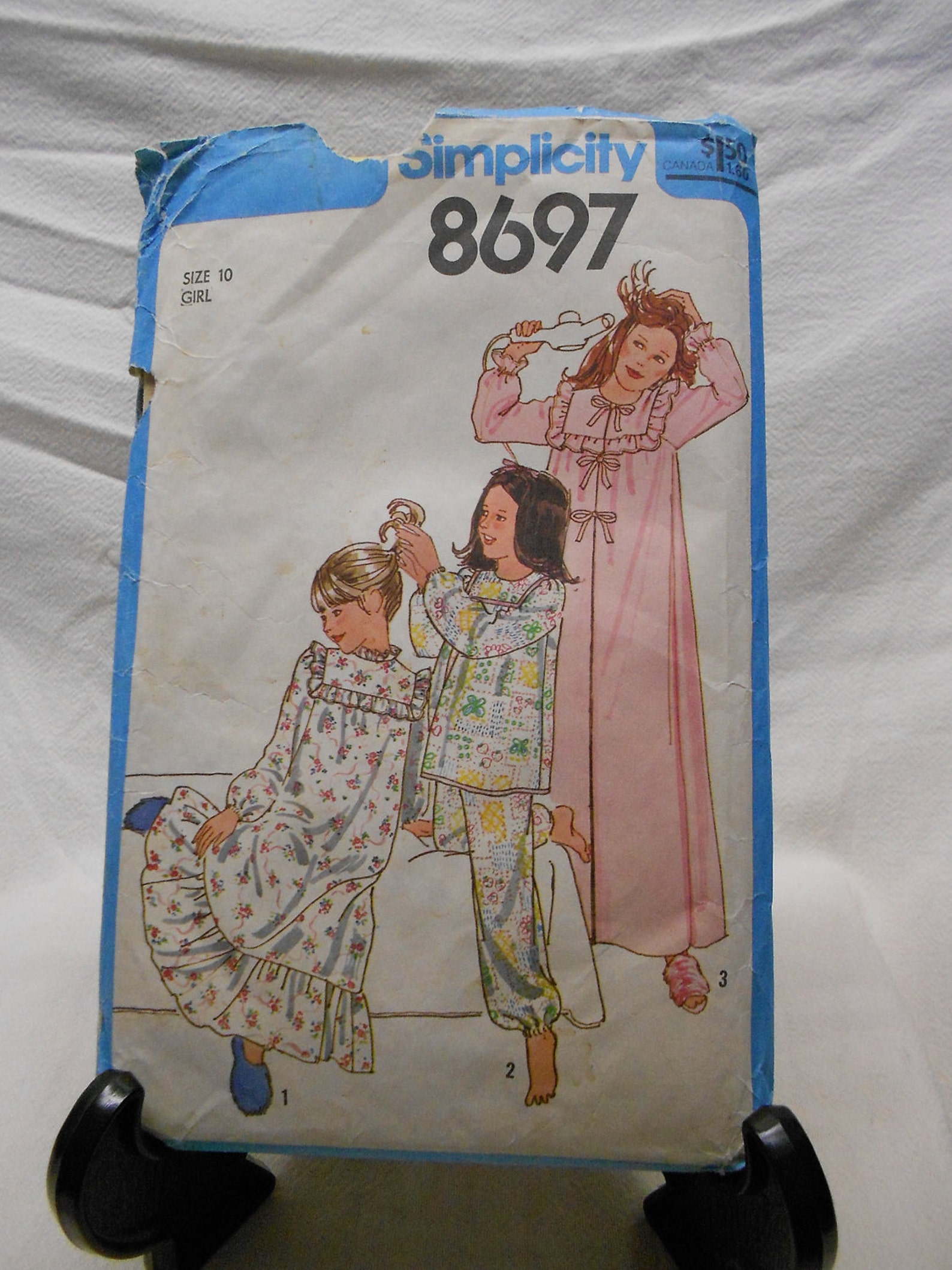 Girls Robe Nightgown and Pajamas Cut Pattern Simplicity 8697 - Etsy