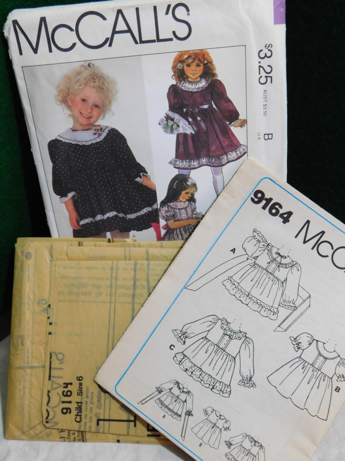 Children's Girl Dress Patterns Mccall's 9164 - Etsy
