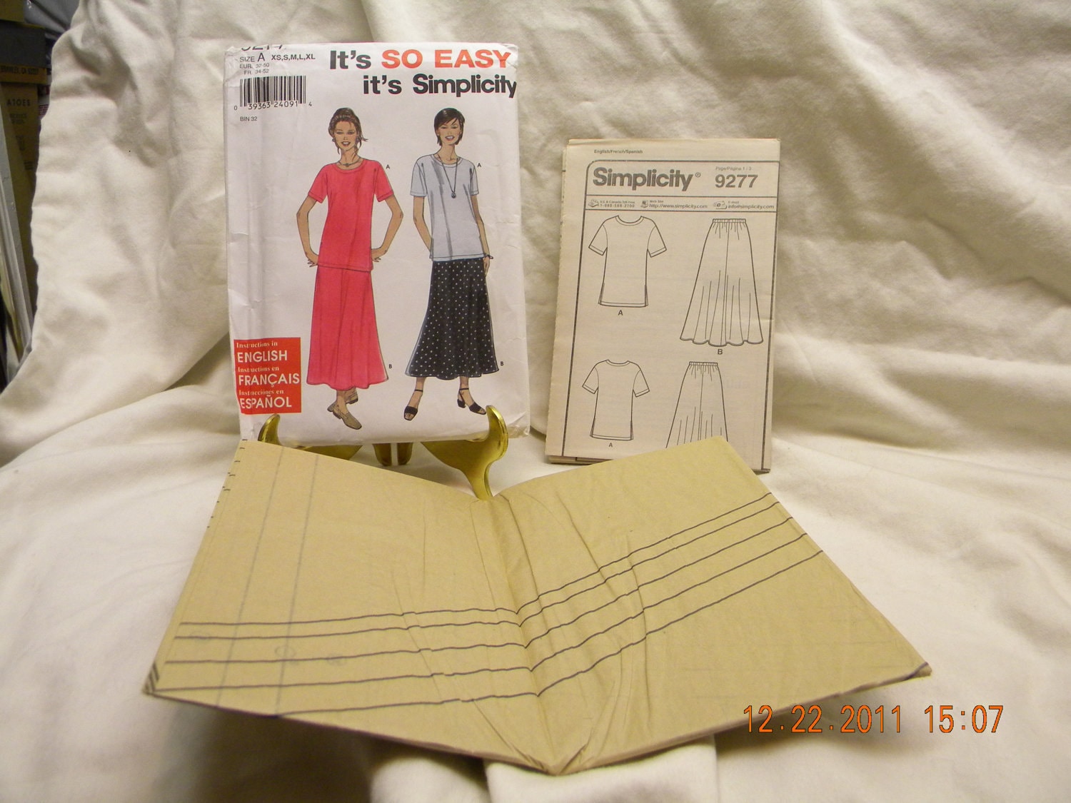 Sewing Pattern Misses' Top and Skirt Uncut Pattern Simplicity 9277 - Etsy