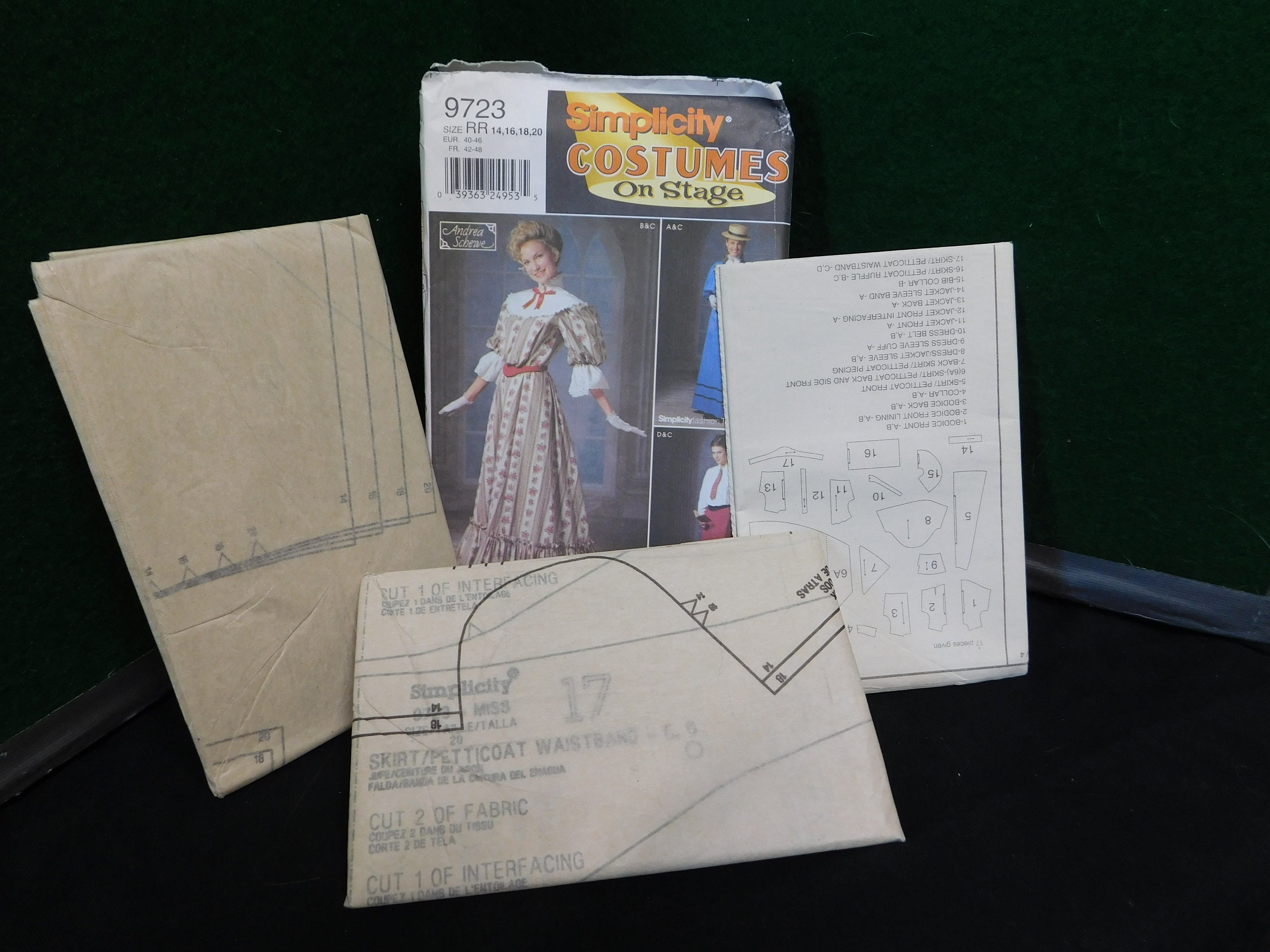 Misses Costumes Dress Pattern Simplicity 9723 Uncut - Etsy