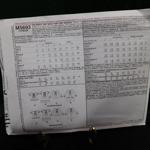 Children / Girls Top and Dress Pattern Mccall's 5693 - Etsy