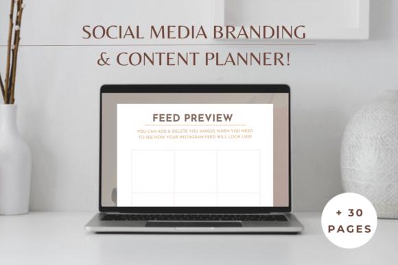 Social Media Planner Printable | Digital Content Planner & Marketing ...