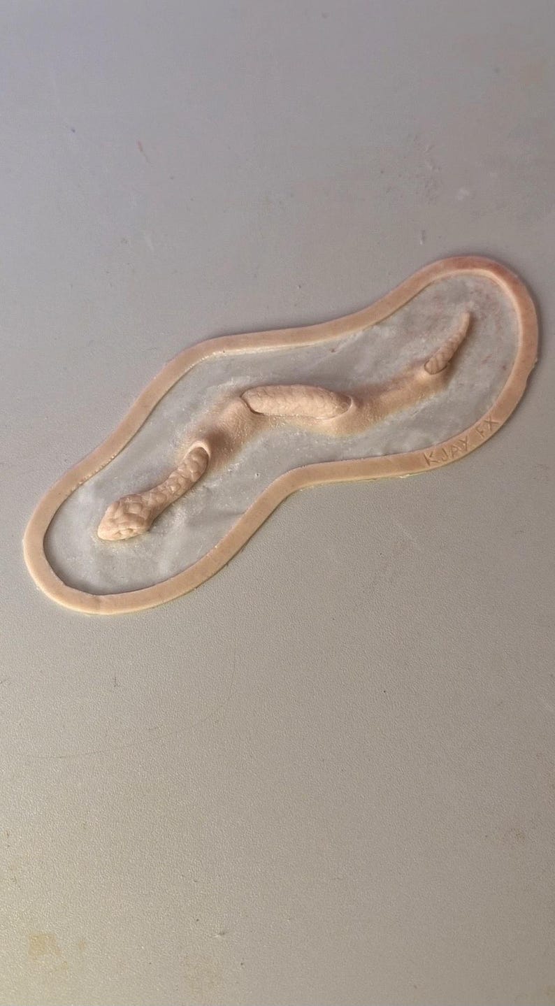 Weaving Snake Prosthetic | Silicone Prosthetic | SFX Makeup | Halloween ...
