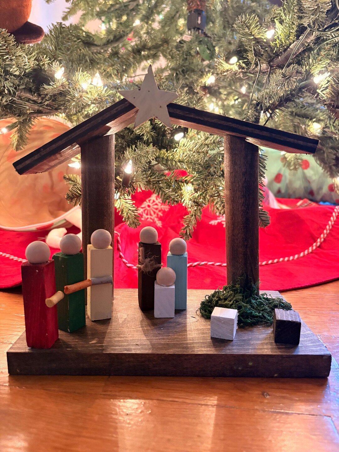 Handmade Wood Nativty Scene - Etsy