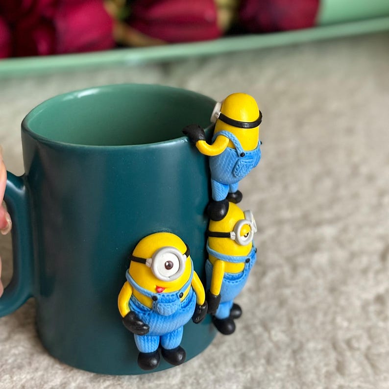Personalized 3D Minion Mug: Handcrafted Water-resistant Clay - Etsy