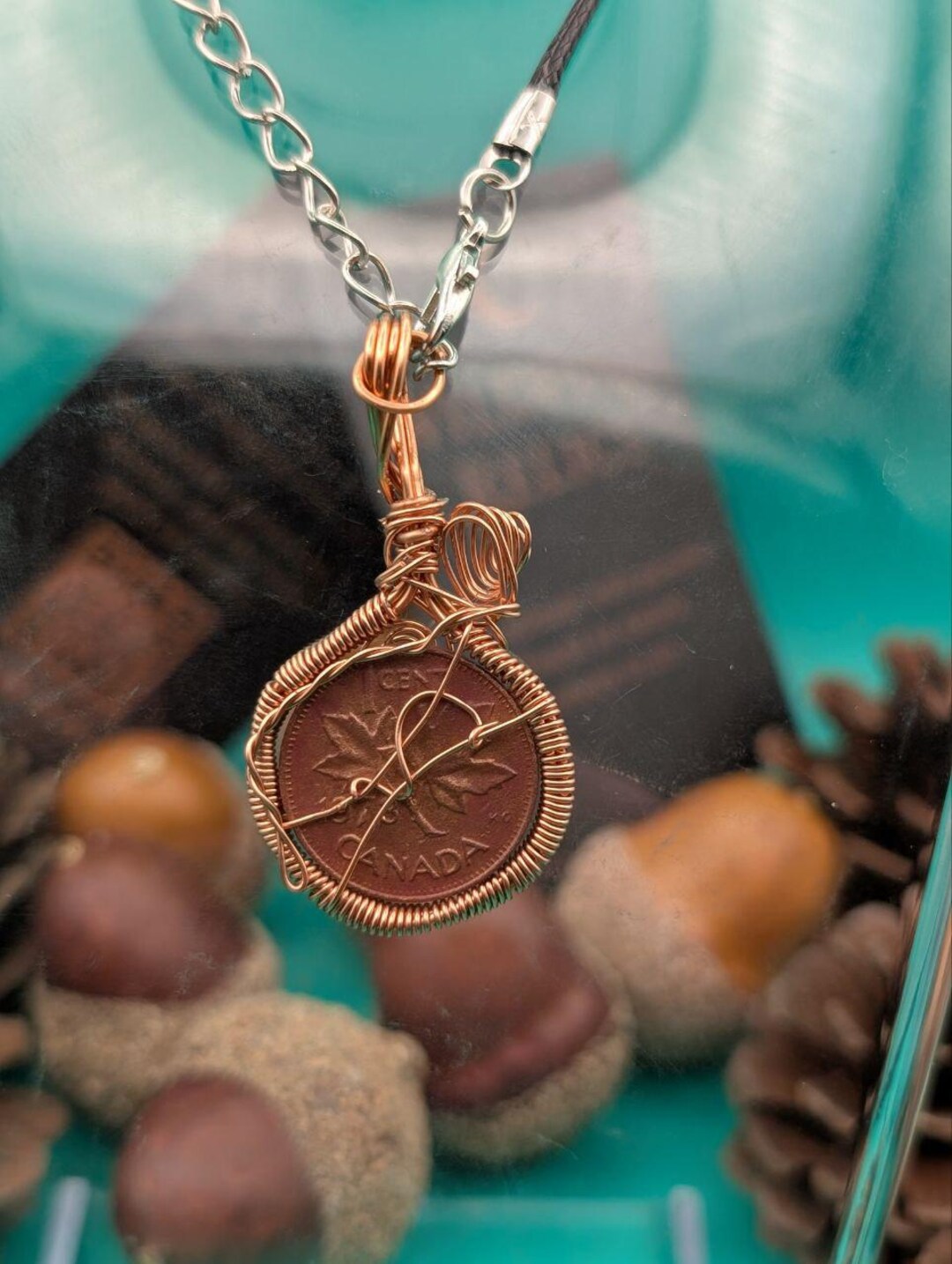 Serpent UFO Relic 1973 Canadian Penny Wire Wrapped Pendant - Etsy