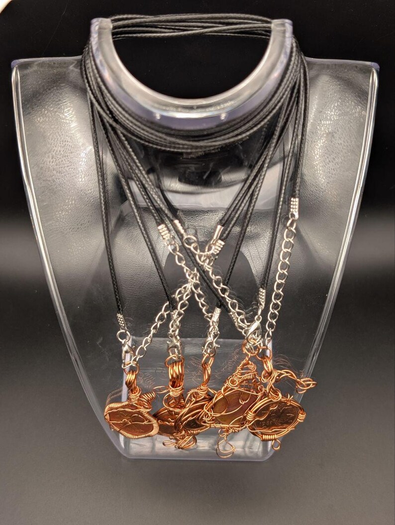 Mystic Pyramid Amulet | 1987 Canada Penny Triangle Necklace | Handmade ...