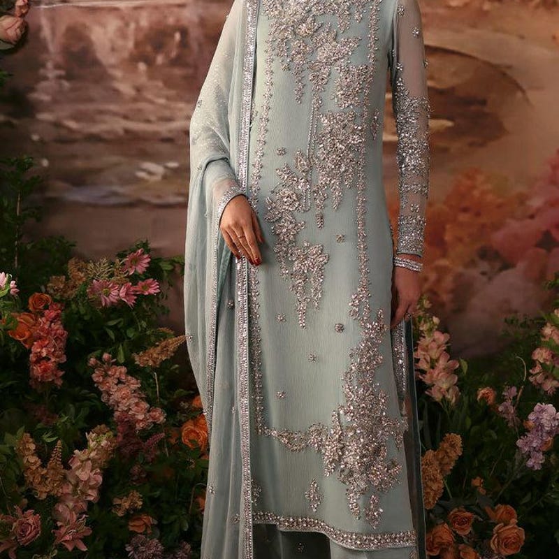 Powder Blue Salwar Suit - Etsy