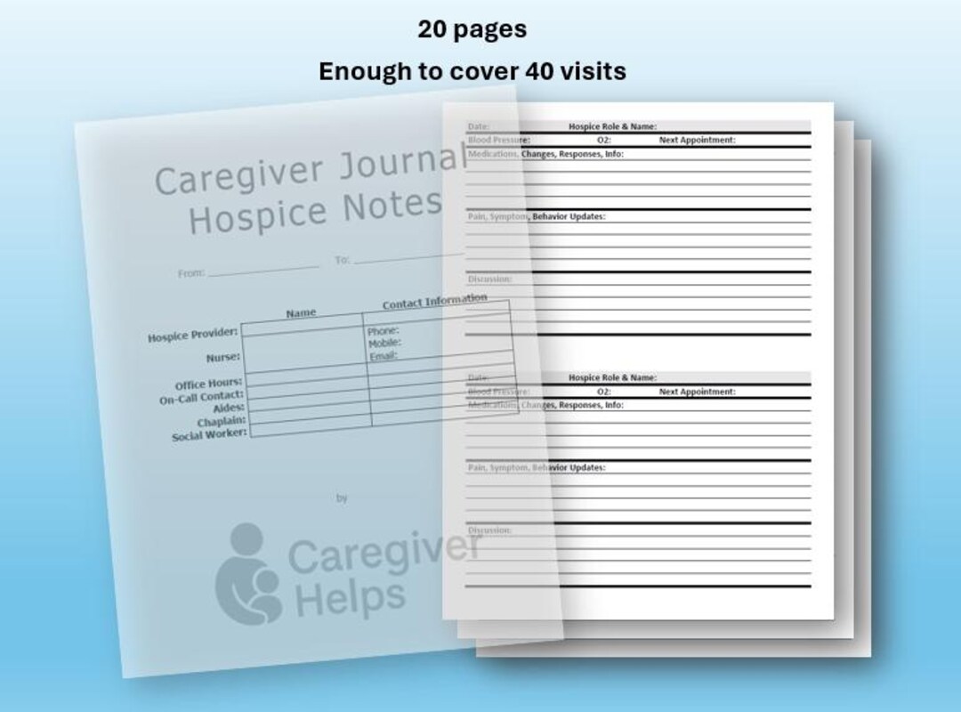 Caregiver Helps Hospice Notes - Keep Track of the Interaction With ...