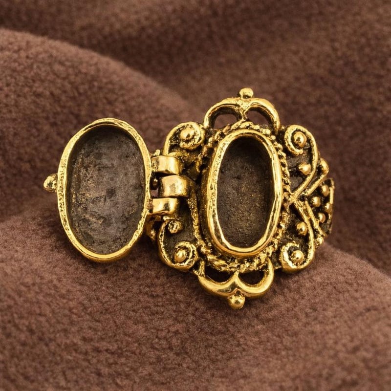 Secret Compartment Ring - Etsy