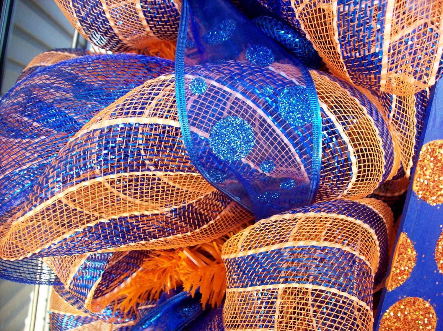 Florida Gators Wreath Deco Mesh Wreath Wreath Football | Etsy