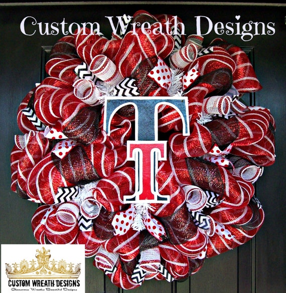 Texas Tech Wreath Texas Tech University Wreath Texas Tech | Etsy
