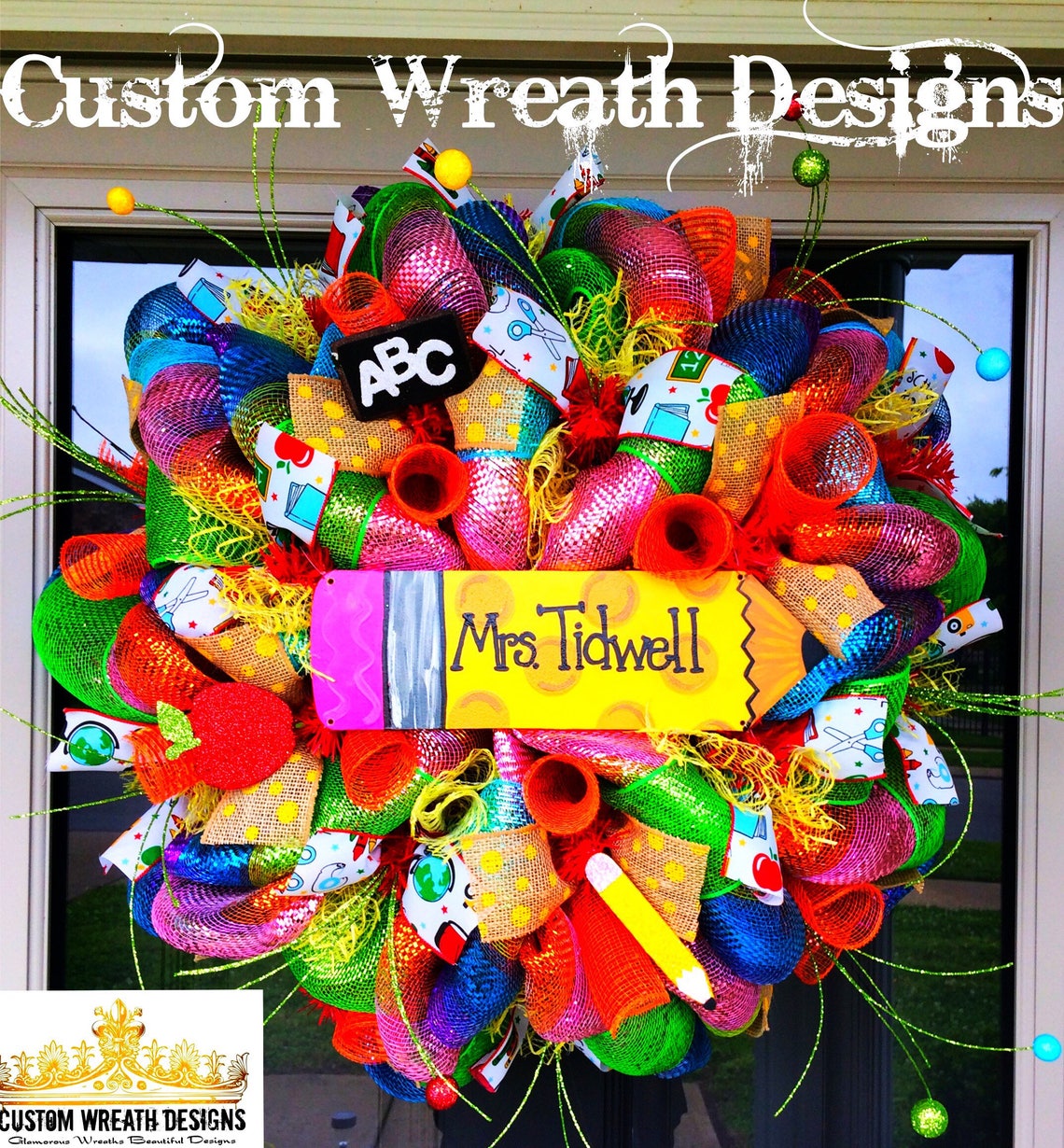 Teacher Classroom Wreath | Etsy