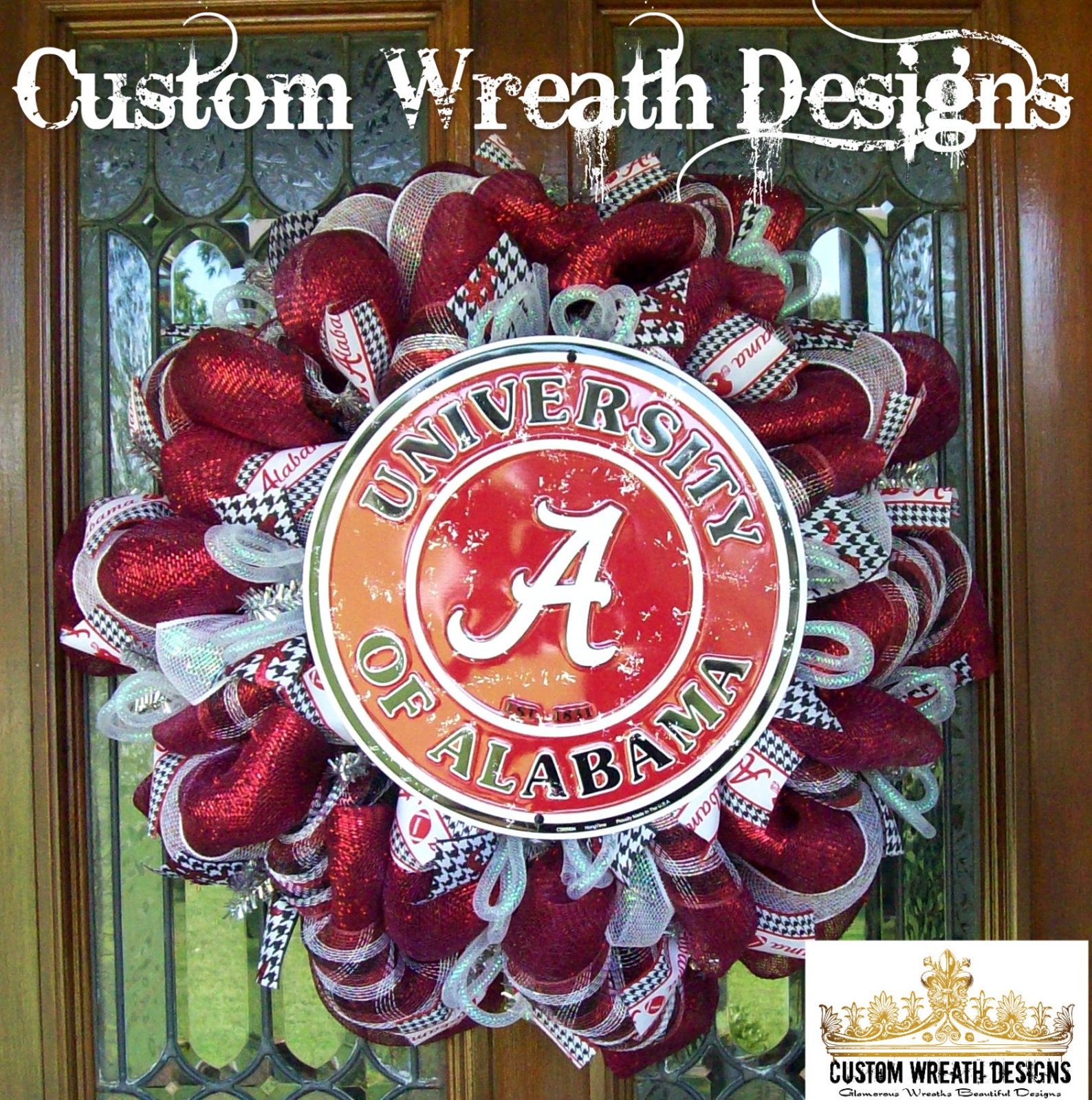 Alabama Deco Mesh Wreath - Etsy