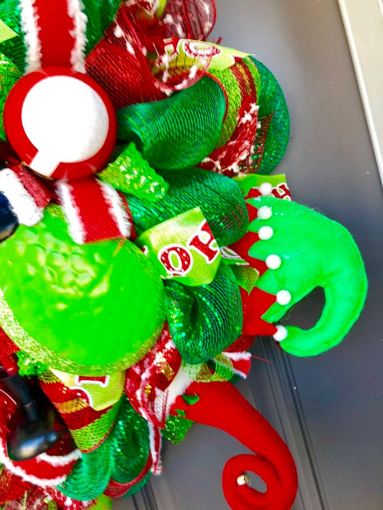 Santa Christmas Wreath | Etsy