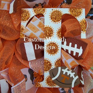 Tennessee Vols Mesh Wreath, Tennessee Wreath, Deco Mesh Wreath ...