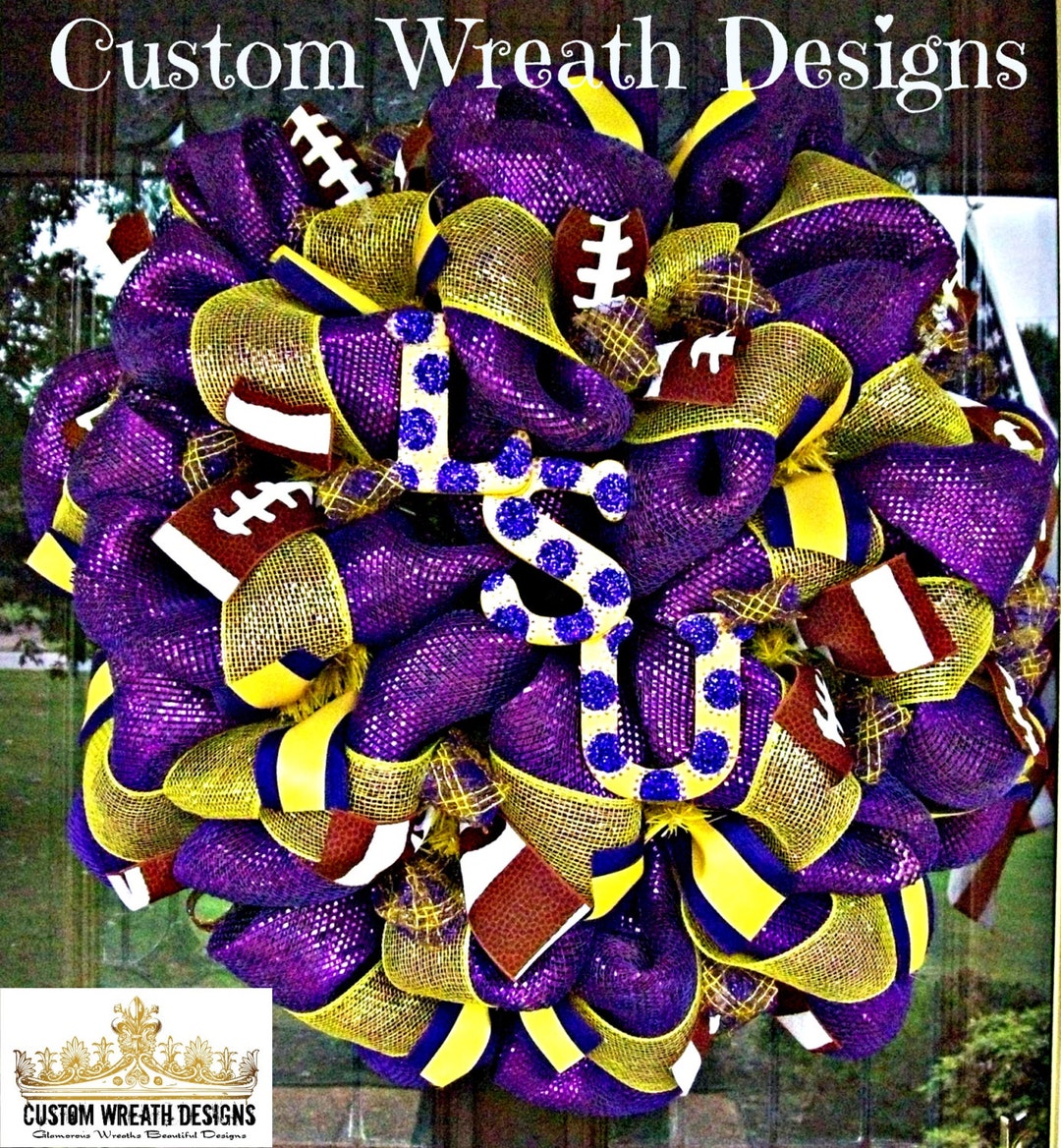 LSU Wreath, LSU Wreaths, Louisiana Tigers Wreath, Louisiana Tigers ...