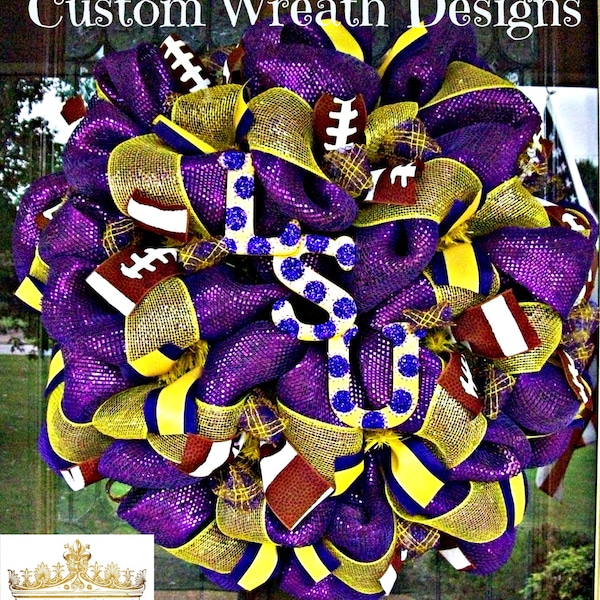 Lsu Wreath - Etsy