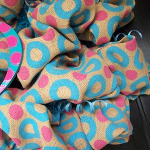 Bubbly Polka Dots Burlap Wreath, Wreath for Front Door, Everyday Wreath ...