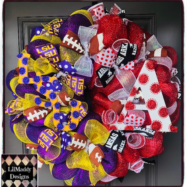 Lsu Wreath - Etsy