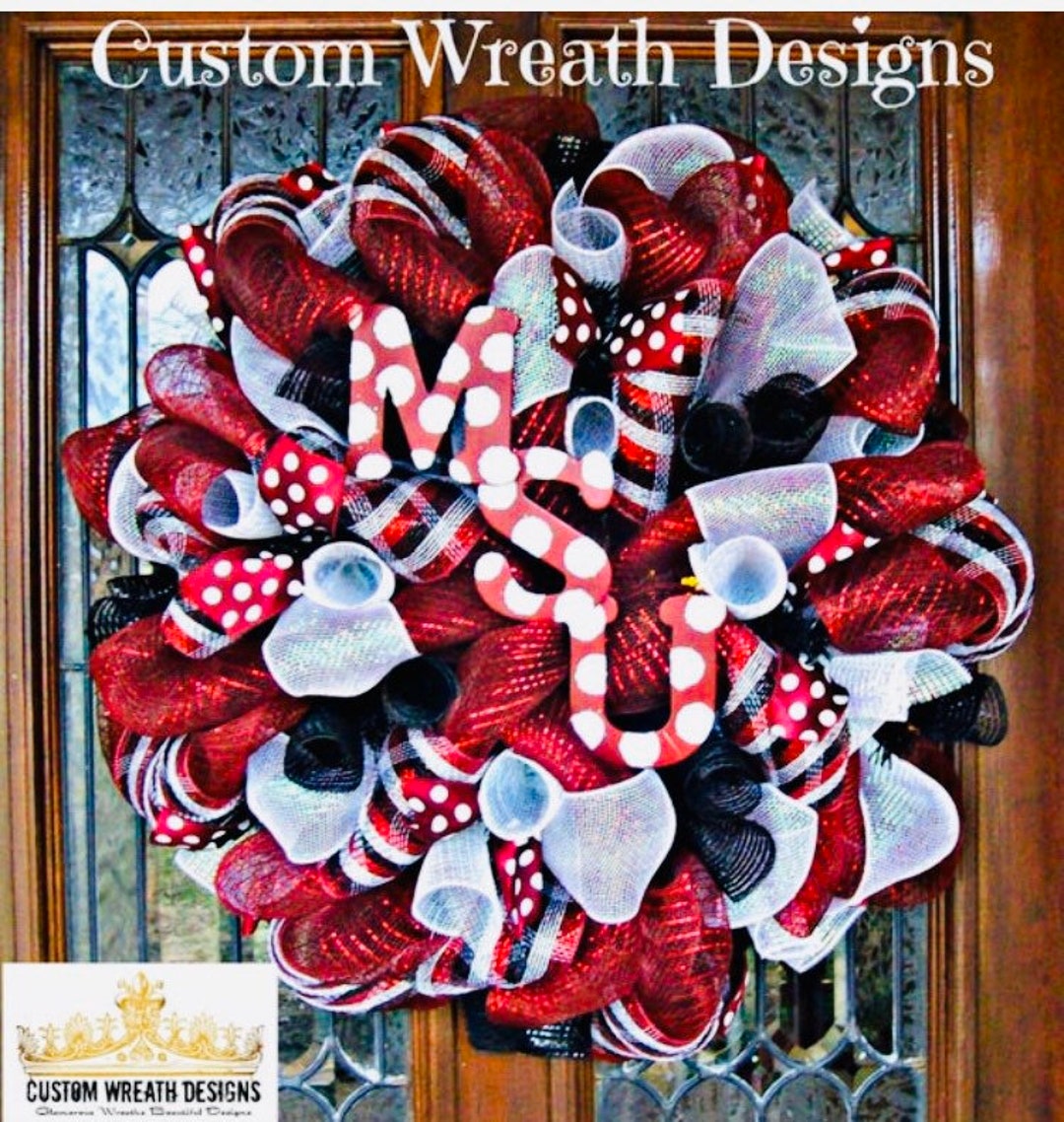 Mississippi State Wreath - Etsy
