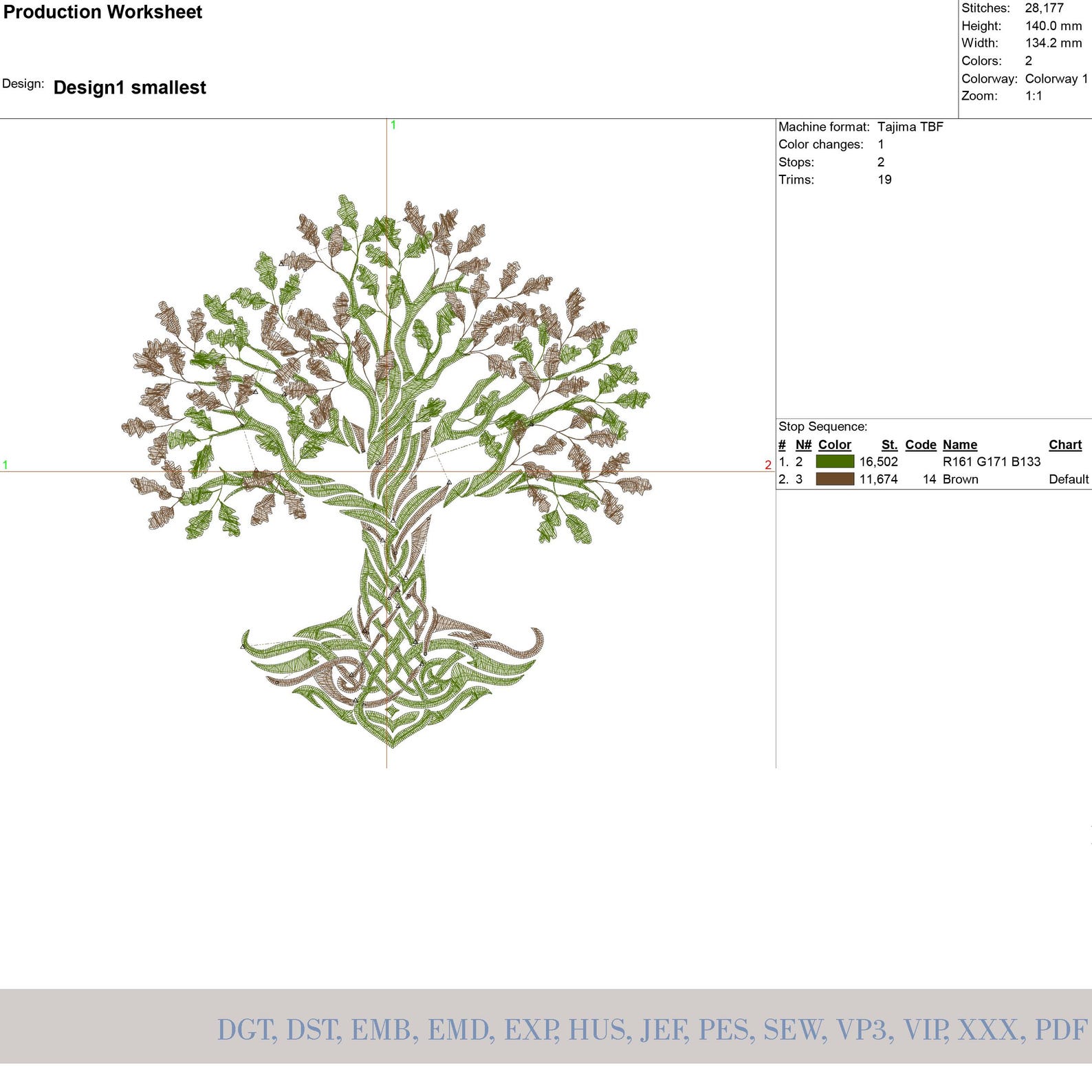 Tree of Life Machine Embroidery Design Pattern, Digital ZIP File ...