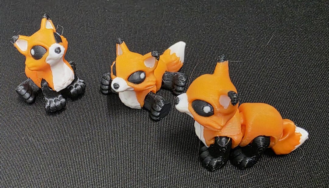 Jumbo Toy Woodland Hatchling Fox Toy Pack, Cinderwing3d Design - Etsy