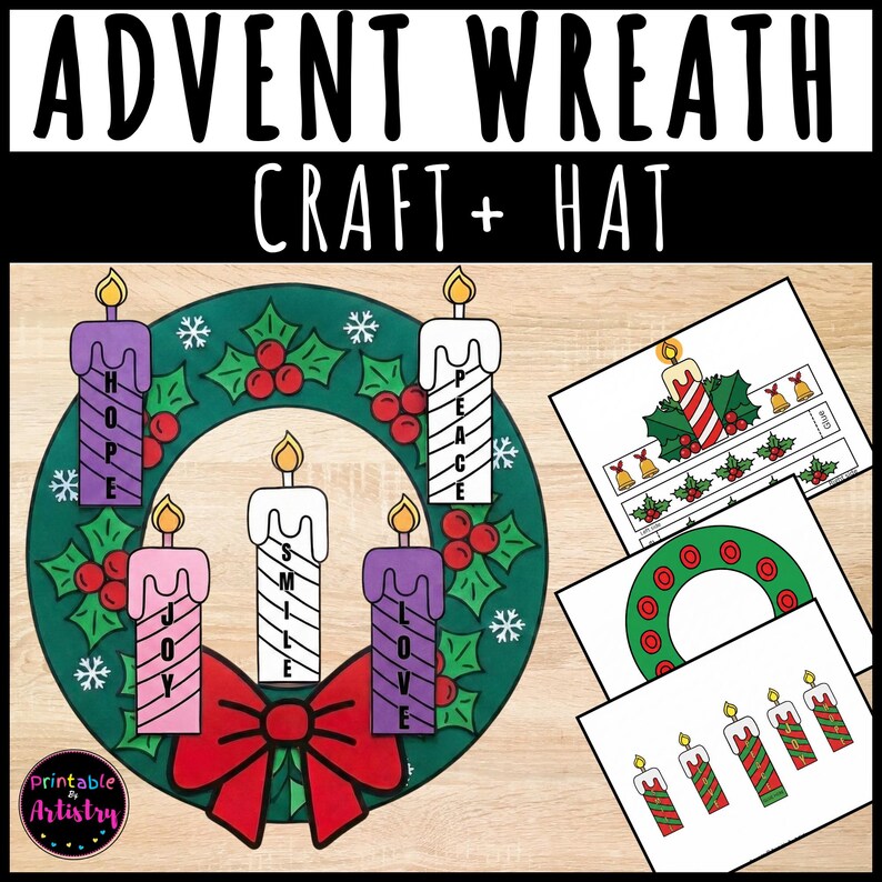 Christmas in Germany Craft BUNDLE - Advent Wreath Nutcracker Crafts - Etsy