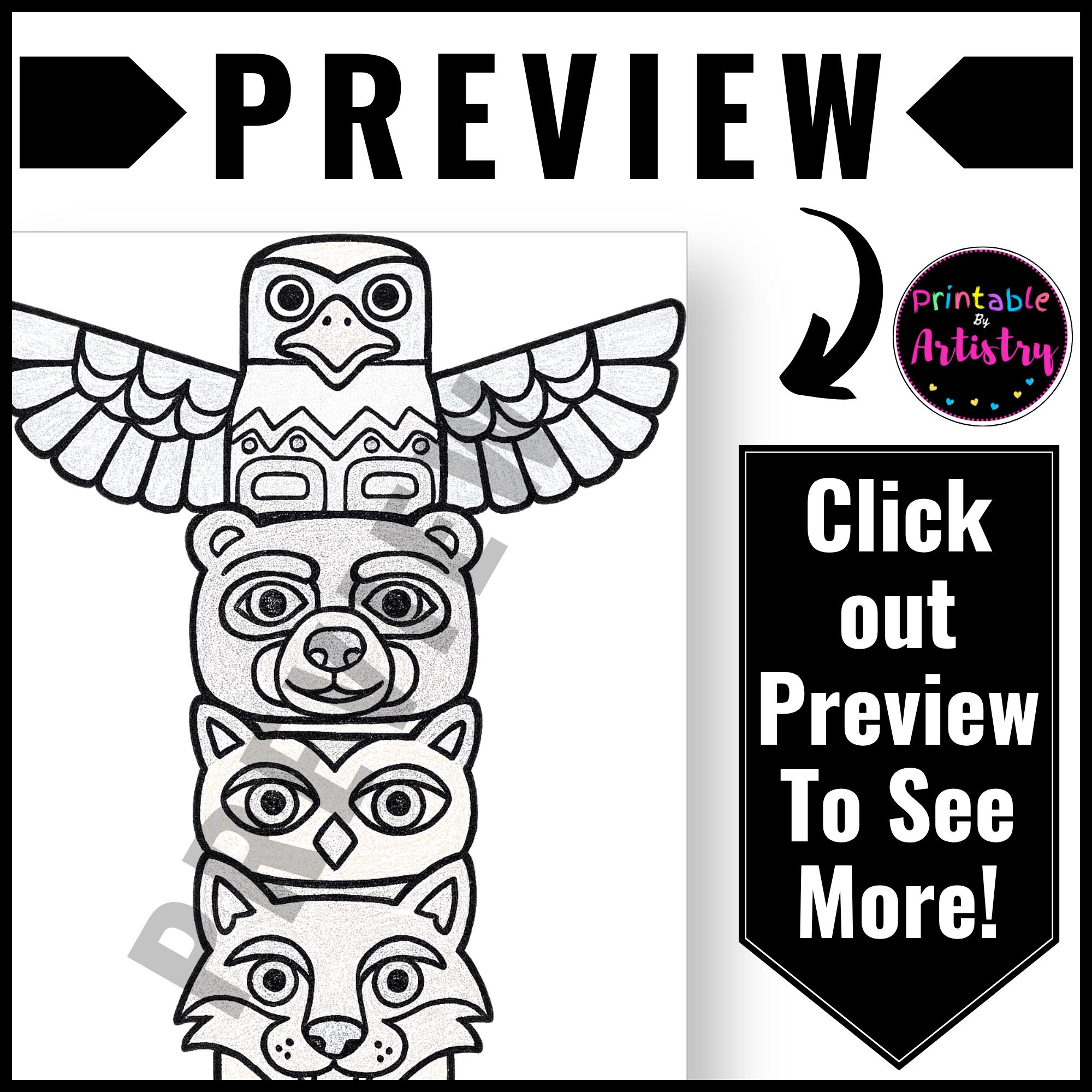Build a Totem Pole | Native American Heritage Month| Indigenous Peoples ...